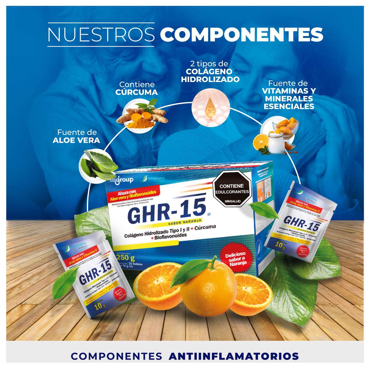 GHR-15 Efervescente Colágeno Hidrolizado - Market oficial – Bienestar ...