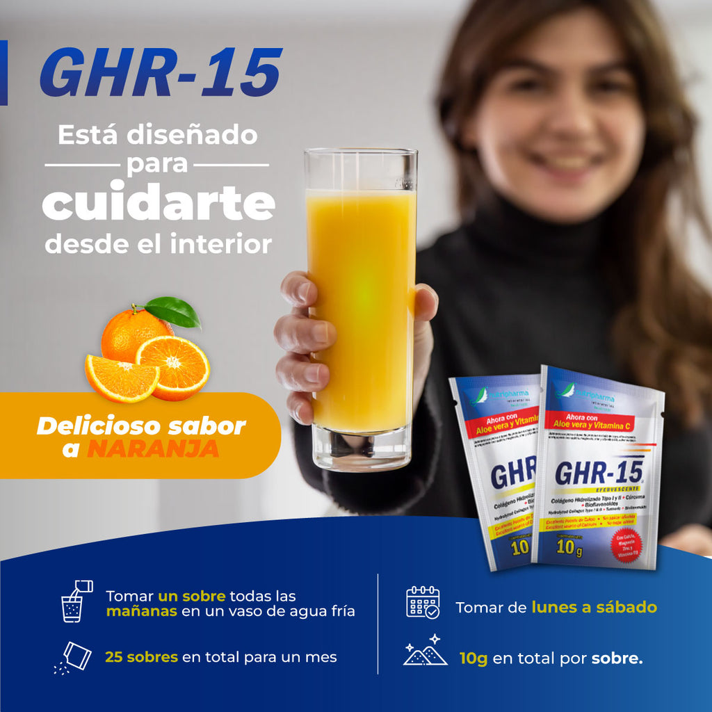 GHR-15 Efervescente Colágeno Hidrolizado - Market oficial – Bienestar ...