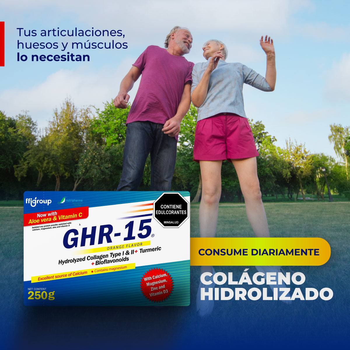 GHR-15 Efervescente Colágeno Hidrolizado - Market oficial – Bienestar ...
